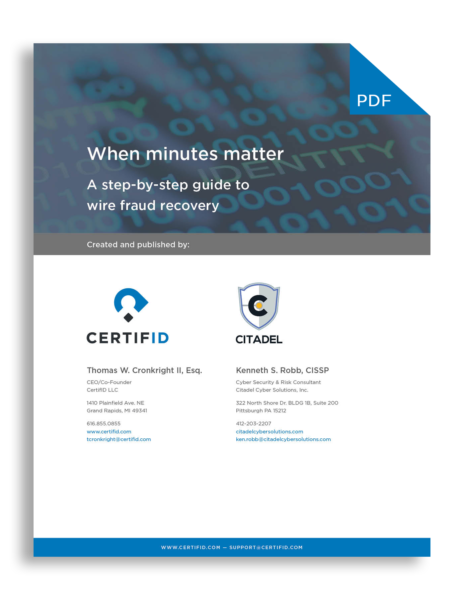 When Minutes Matter White Paper | CertifID